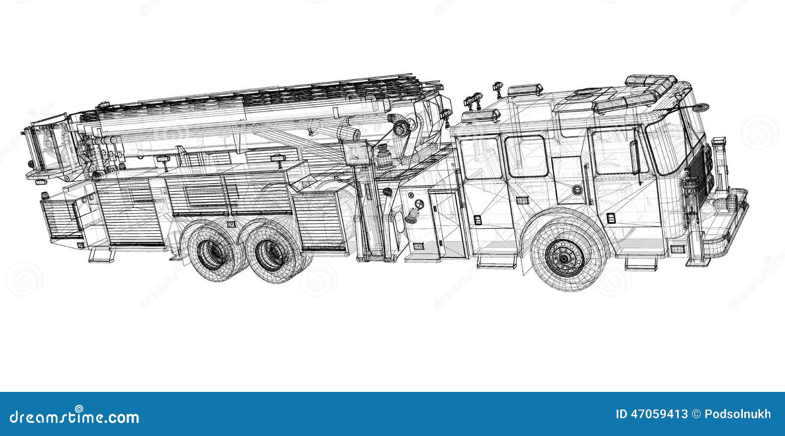 Fire Engine stock illustration. Illustration of protection - 47059413