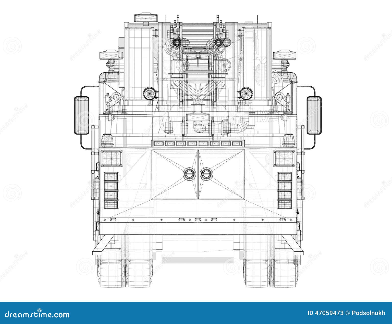 Fire Engine stock illustration. Illustration of rescue - 47059473