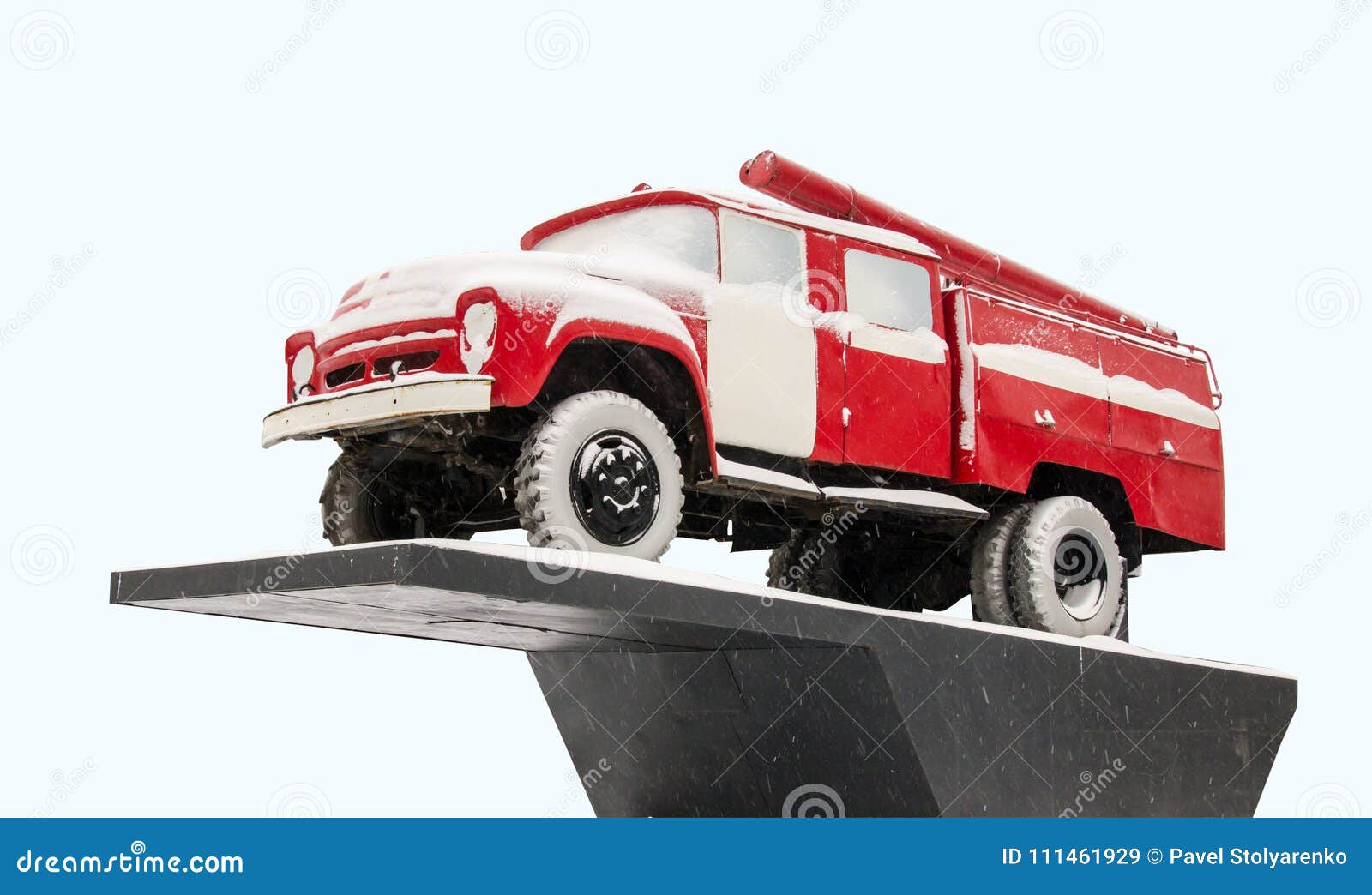 Fire-engine retro USSR stock image. Image of soviet - 111461929