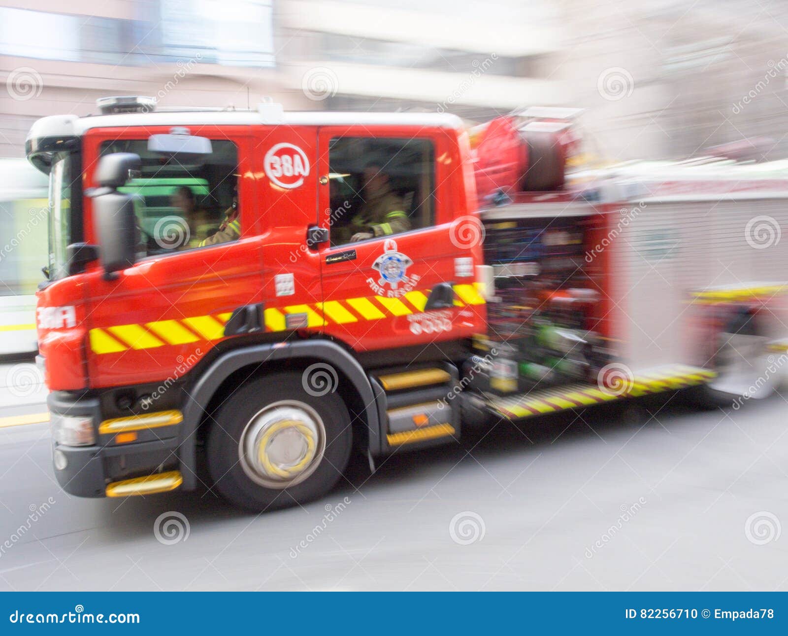 Fire Engine speeding off editorial image. Image of fire - 82256710