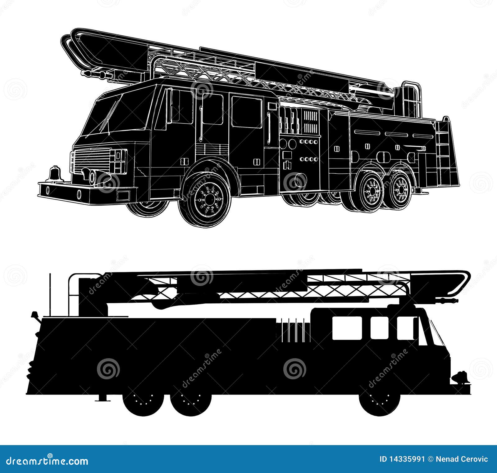 Fire Engine Vector 01 stock vector. Illustration of engine - 14335991 Fire Engine Vector 01 stock vector. Illustration of engine - 14335991