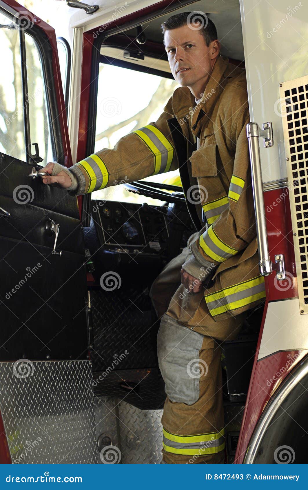 Fire Equipment Operator stock image. Image of person, brave - 8472493