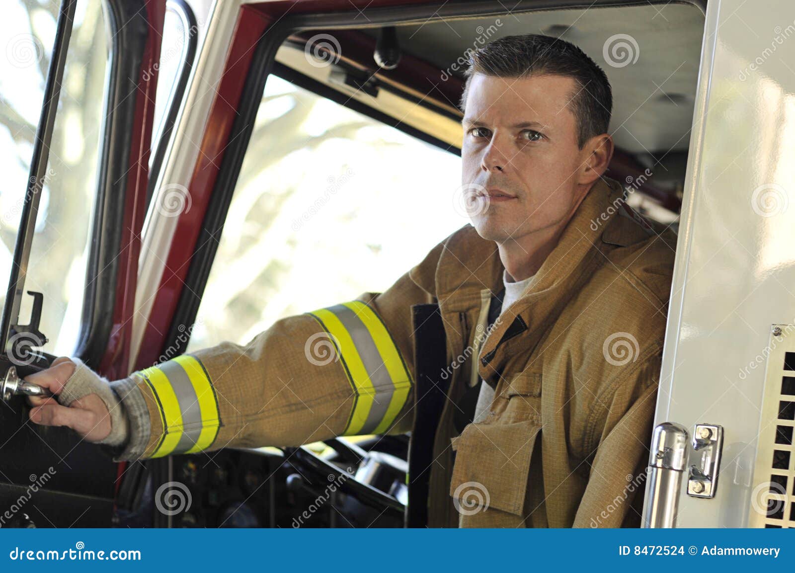Fire Equipment Operator stock photo. Image of business - 8472524