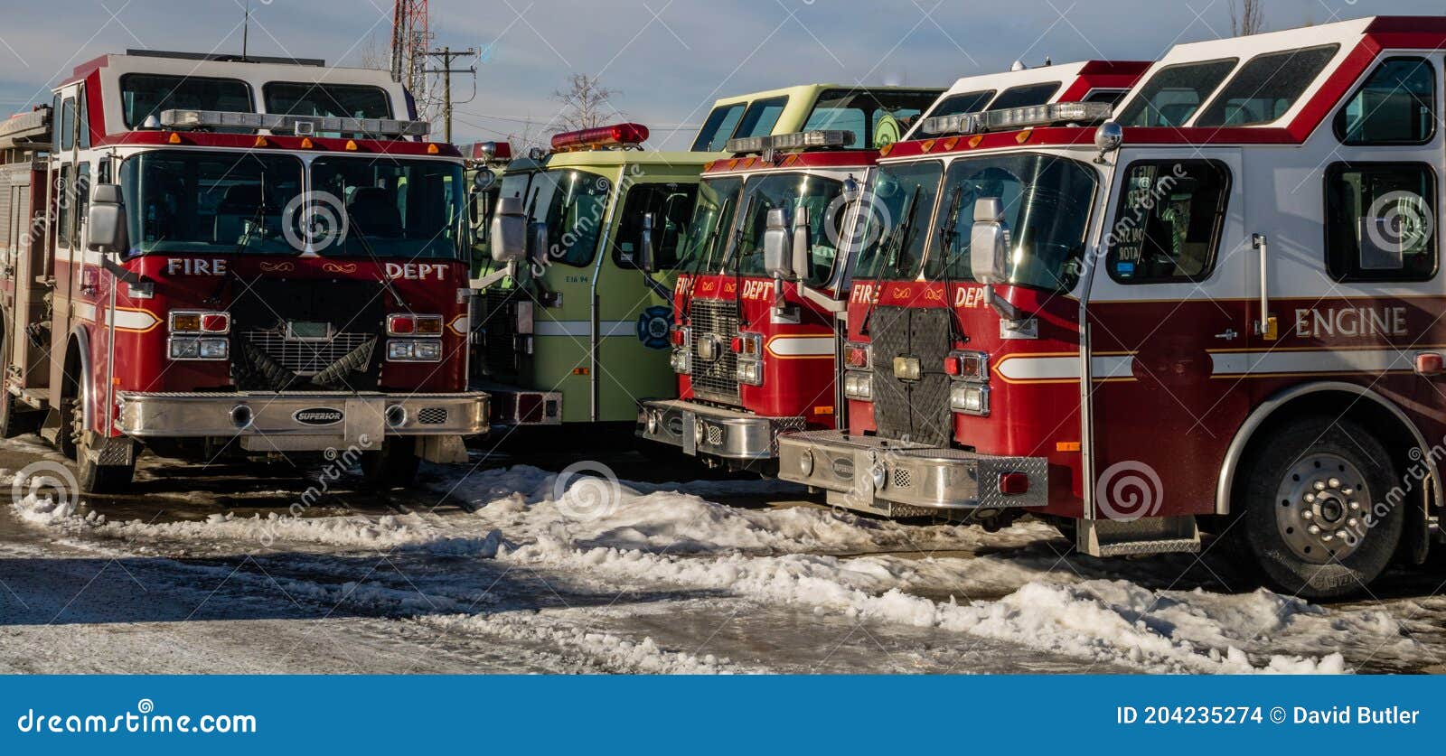 Fire Equipment and Trucks. City of Calgary Alberta Canada Editorial ...