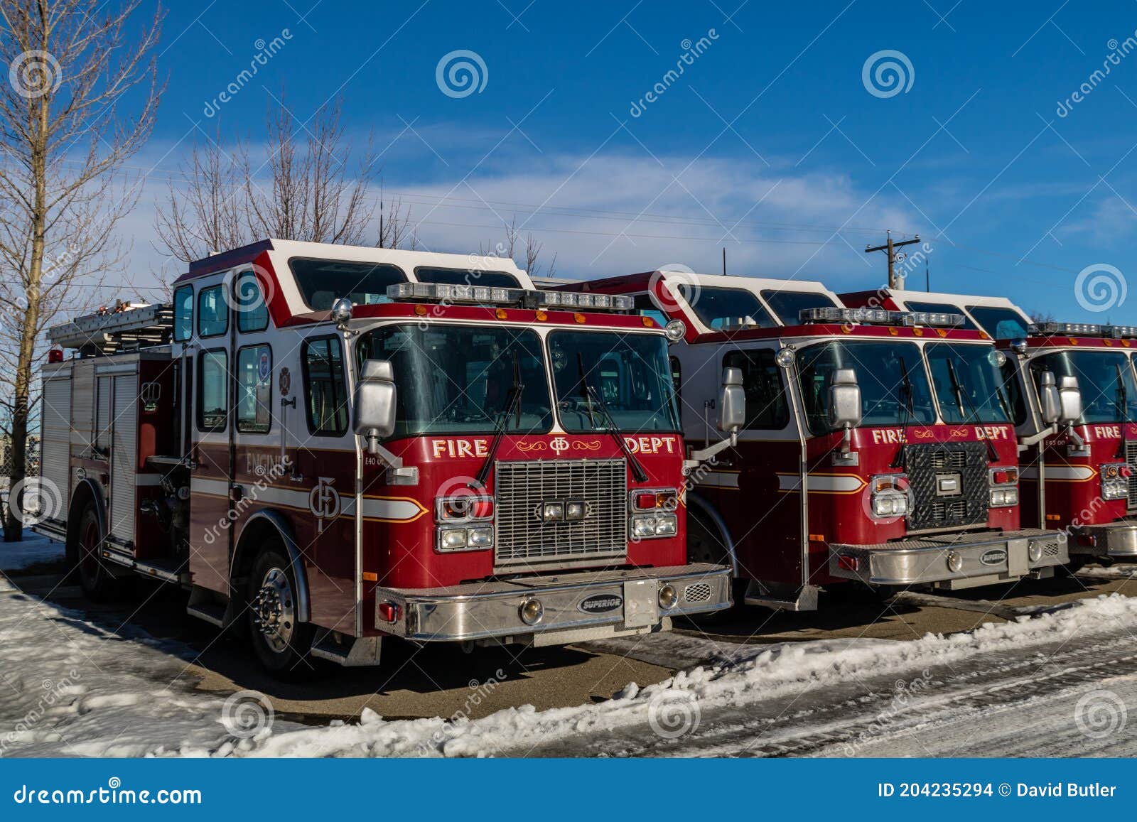 Fire Equipment and Trucks. City of Calgary Alberta Canada Editorial ...