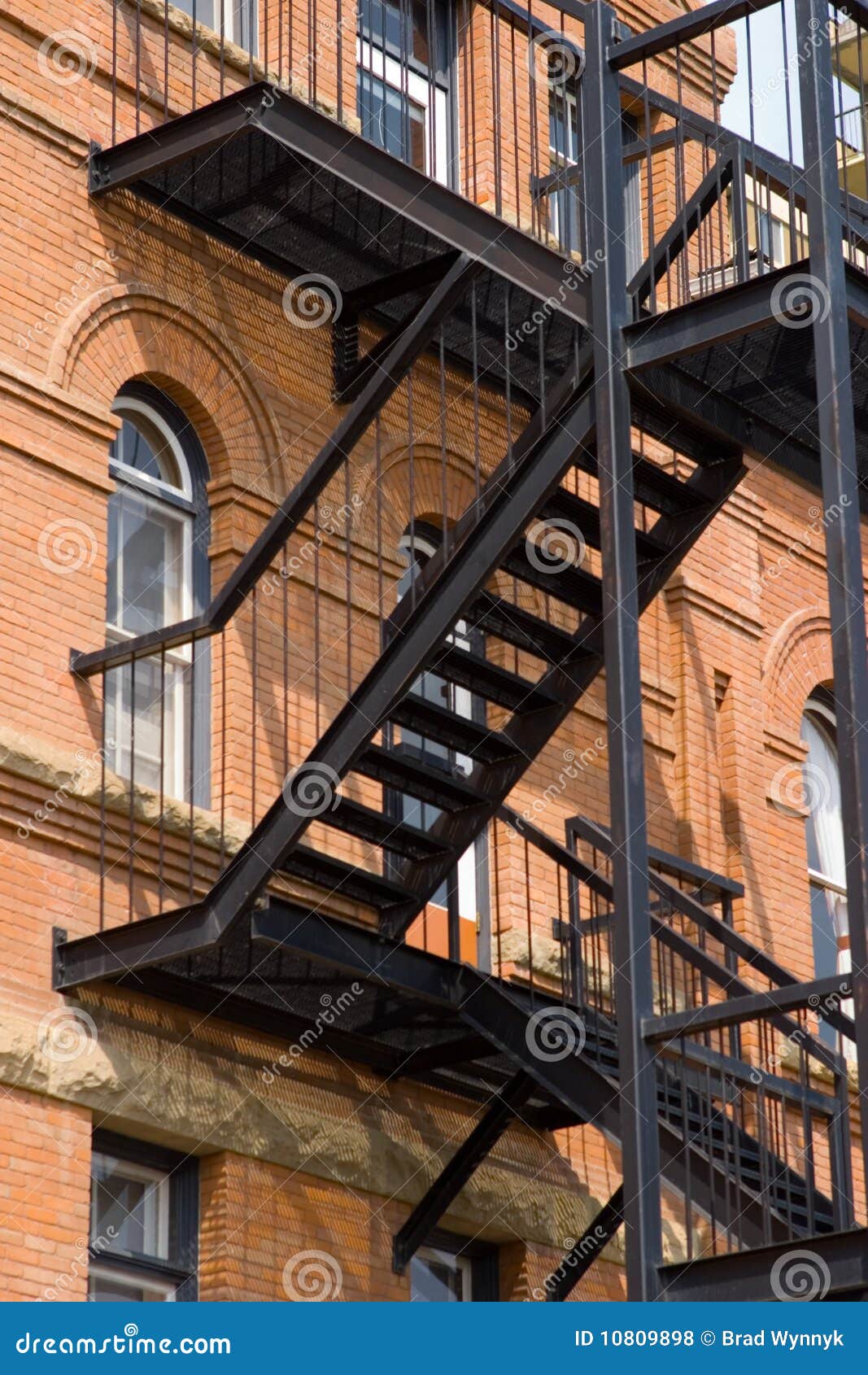Fire escape stock photo. Image of public, color, emergency - 10809898