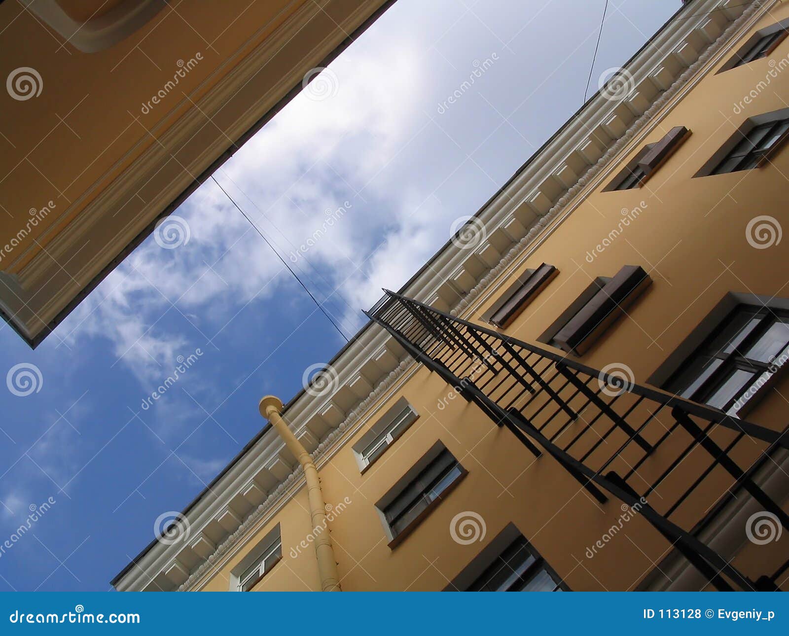 Fire-escape stock photo. Image of fire, escape, save, staircase - 113128