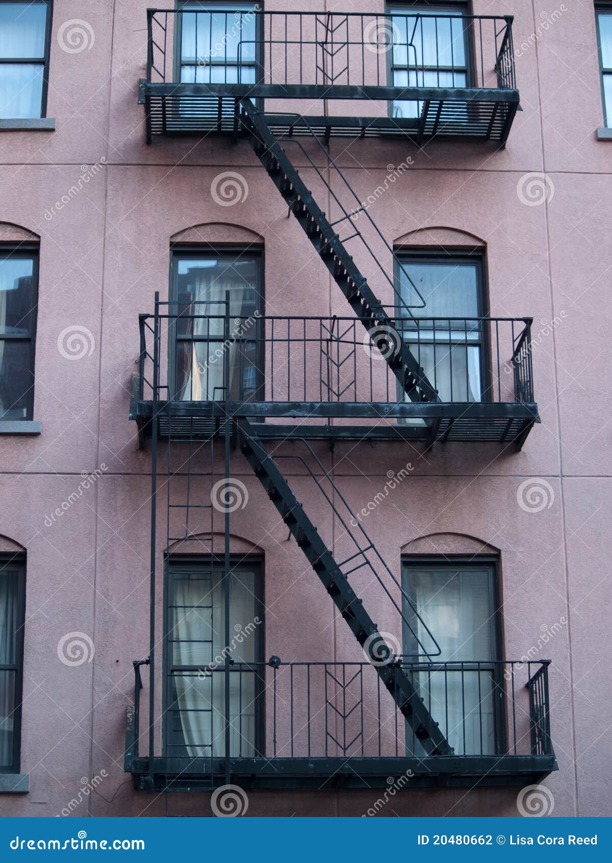 Fire escape stock photo. Image of window, architecture - 20480662