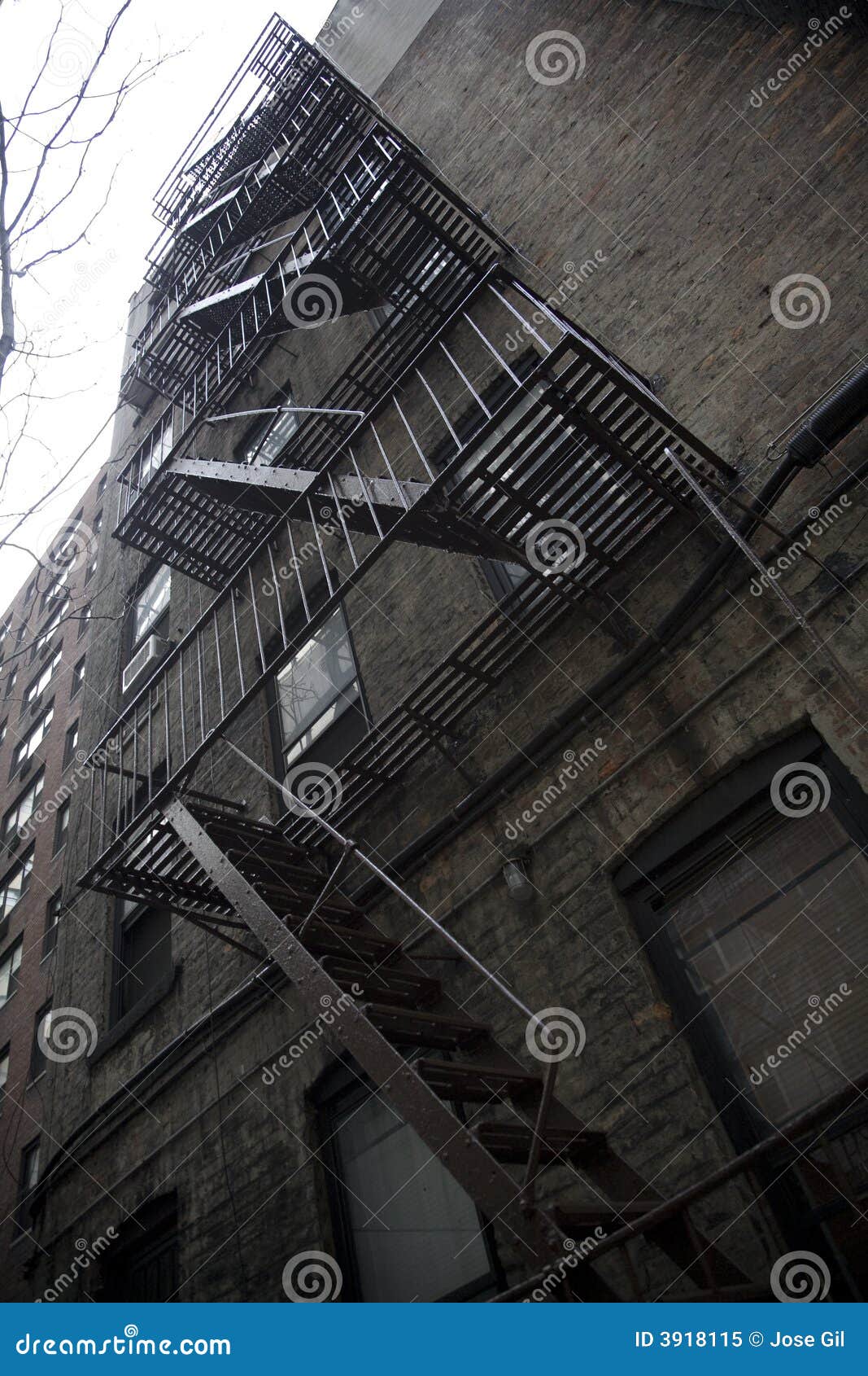 Fire Escape stock image. Image of fire, windows, city - 3918115