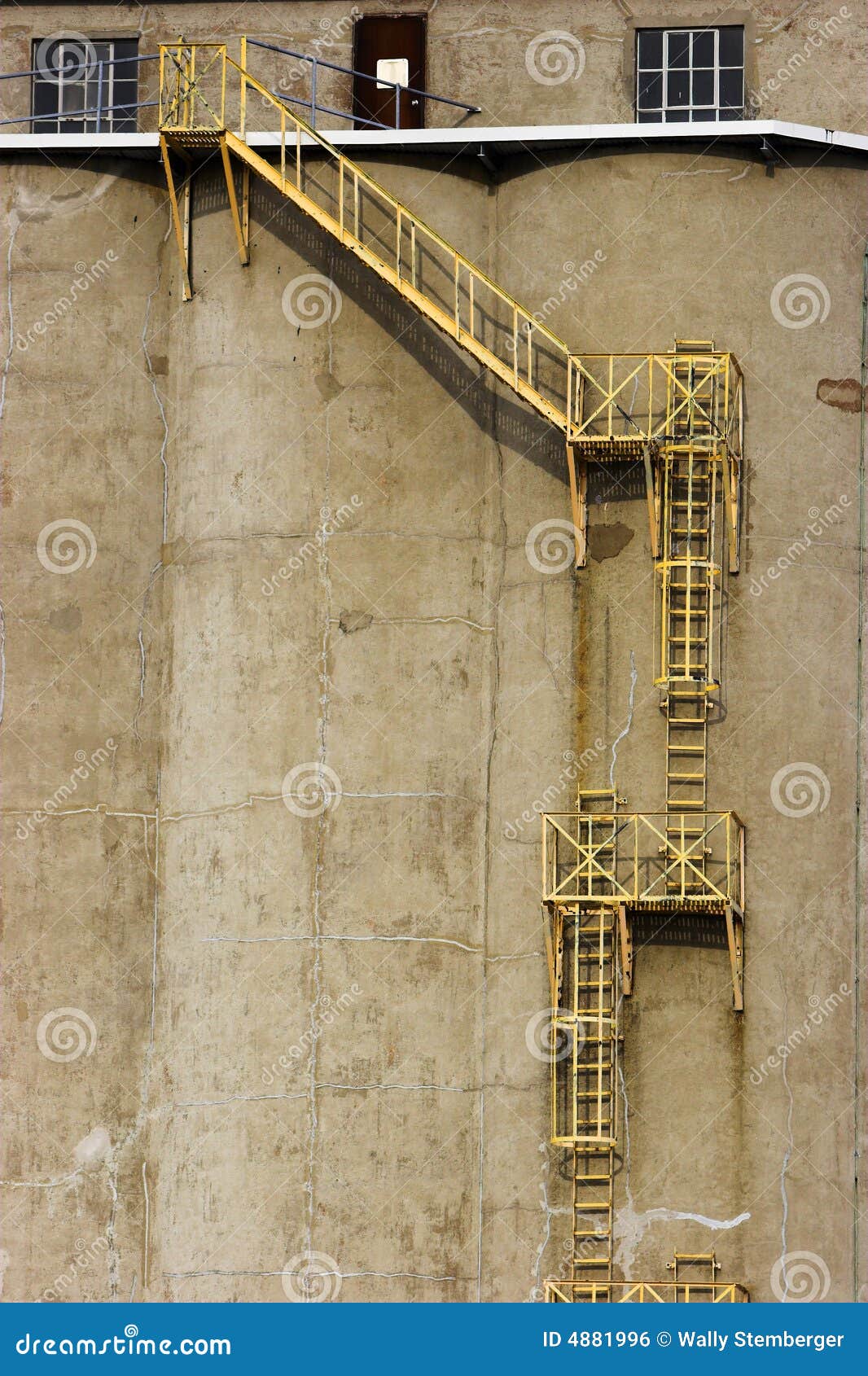 Fire Escape stock photo. Image of silo, landing, fire - 4881996