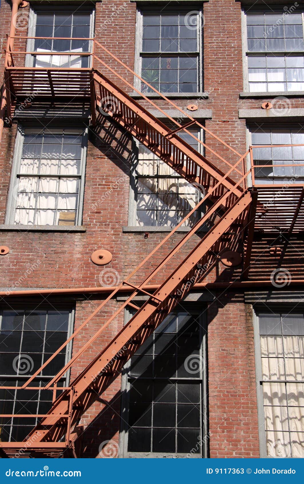 Fire Escape stock image. Image of building, housing, emergency - 9117363