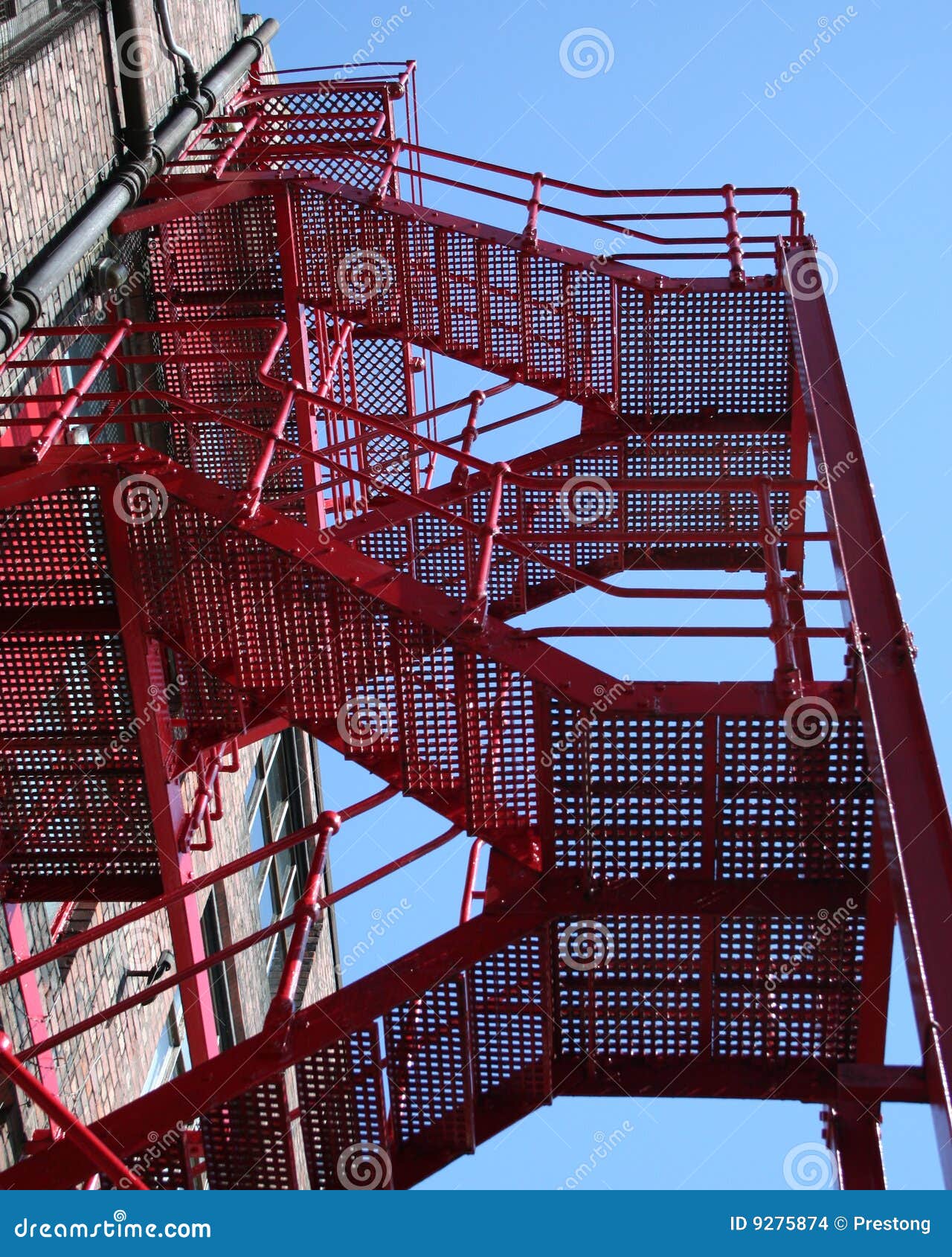 Fire Escape. stock photo. Image of architecture, fire - 9275874