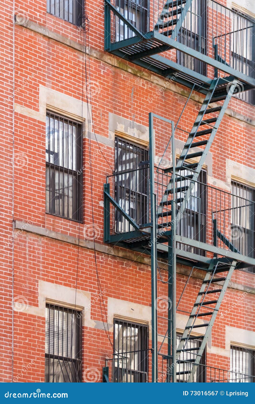 Fire escape ladders stock image. Image of colour, fire - 73016567