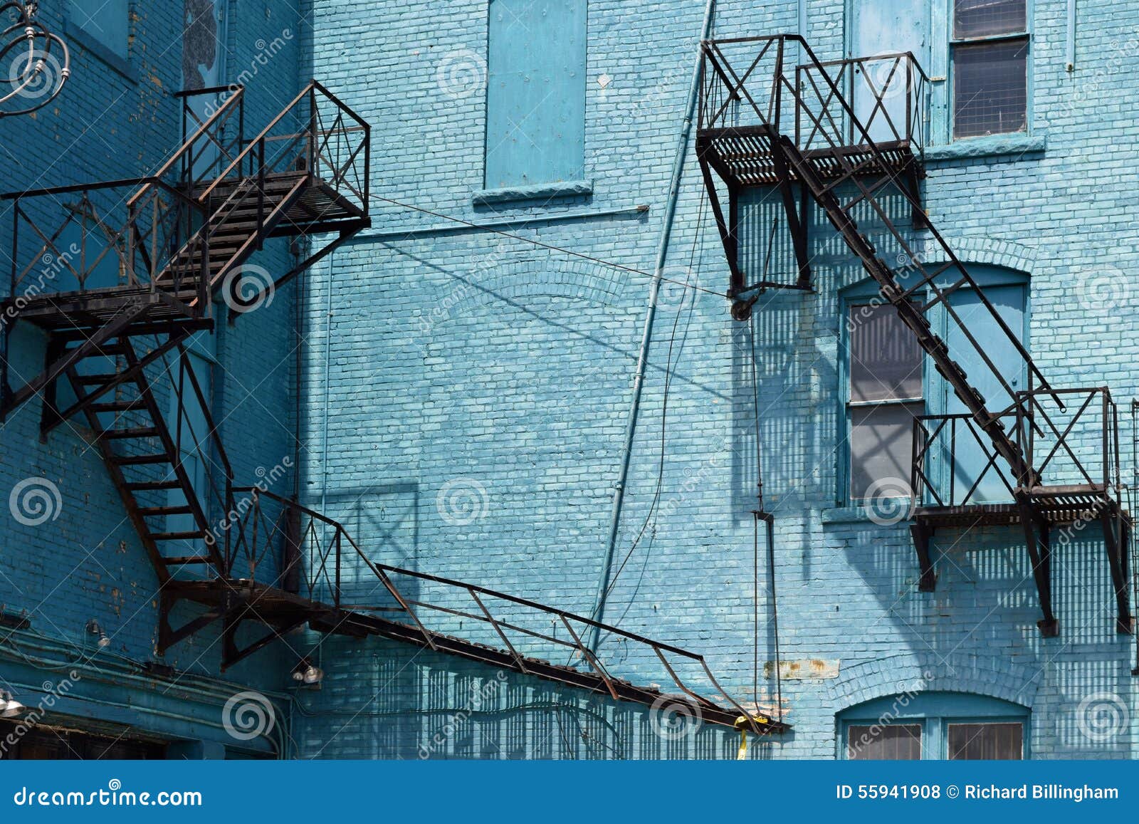 Fire Escape & Old Buildings Toronto, Canada Stock Photo - Image of ...