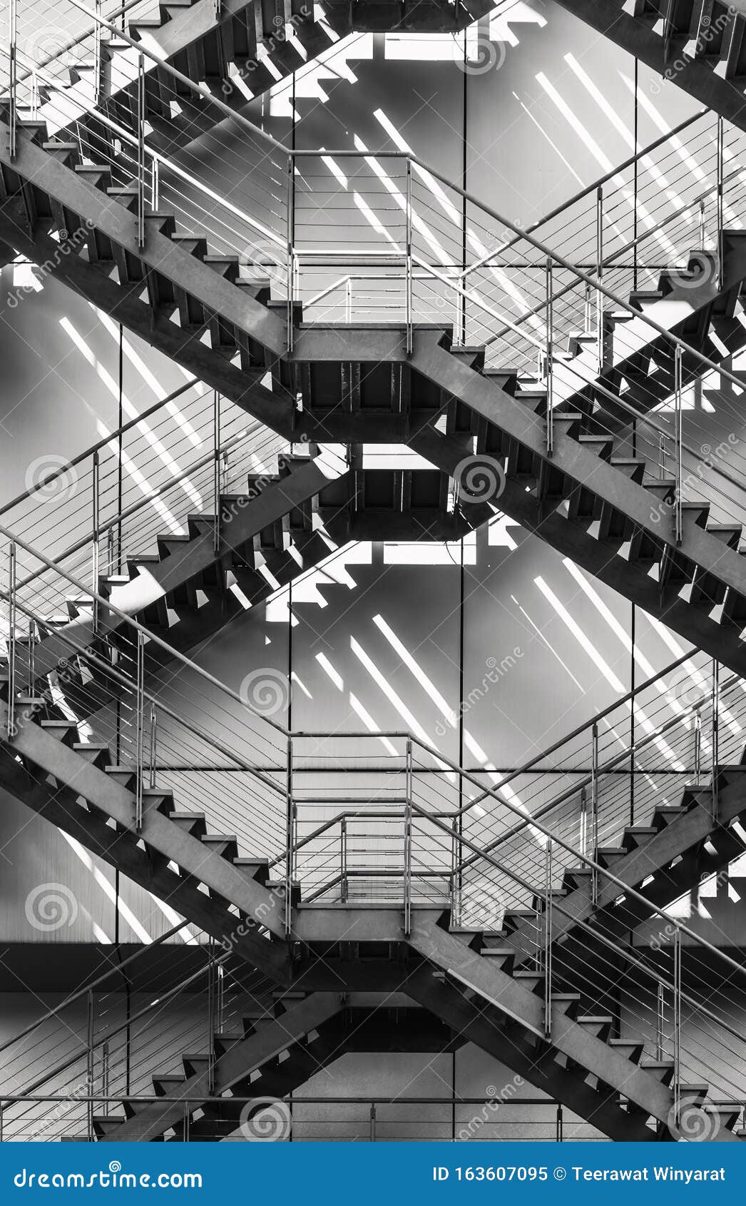 Fire Escape Stairs Ladder Modern Building Exterior Architecture Details ...