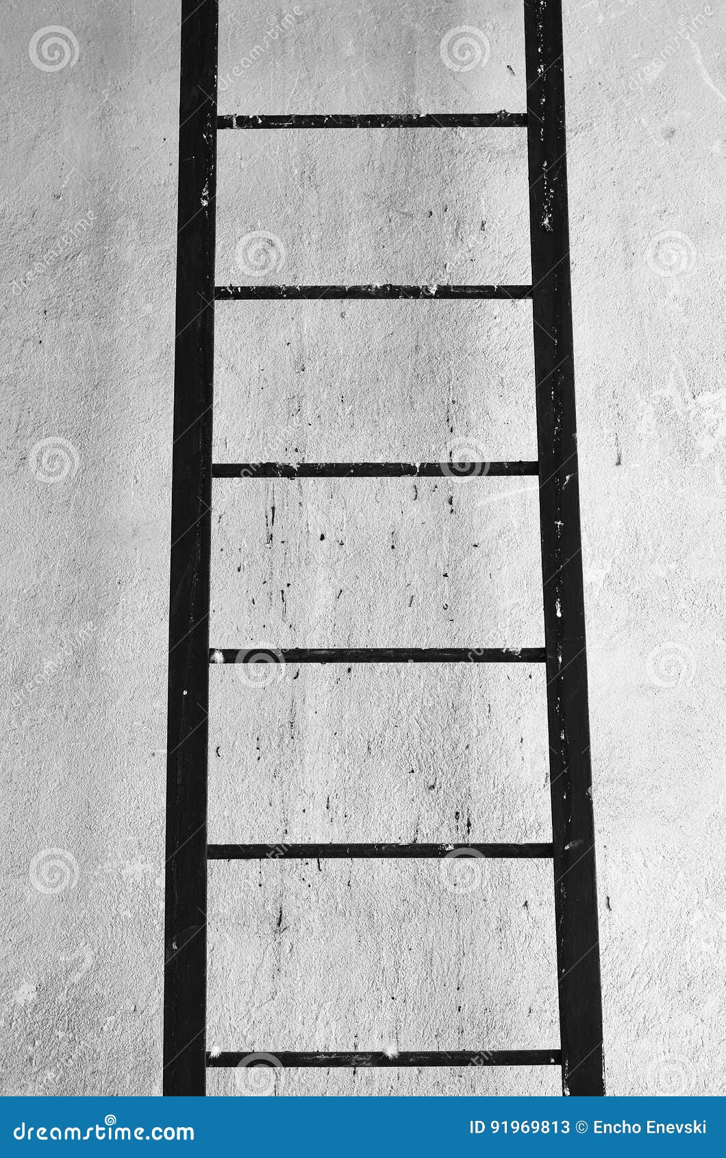 Fire Escape Steel Ladder stock image. Image of exit, emergency - 91969813