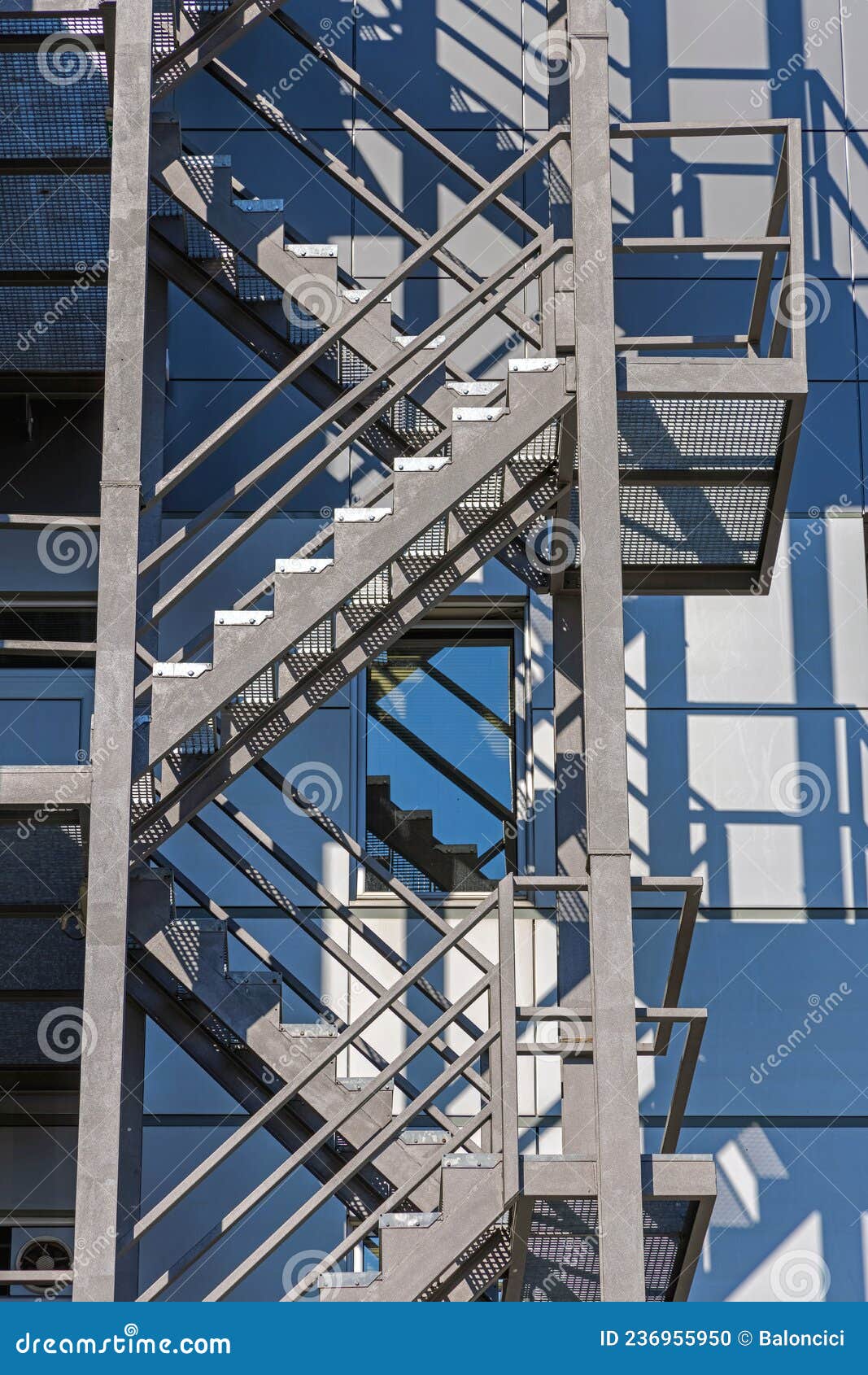 Fire Escape Structure stock photo. Image of city, steel - 236955950