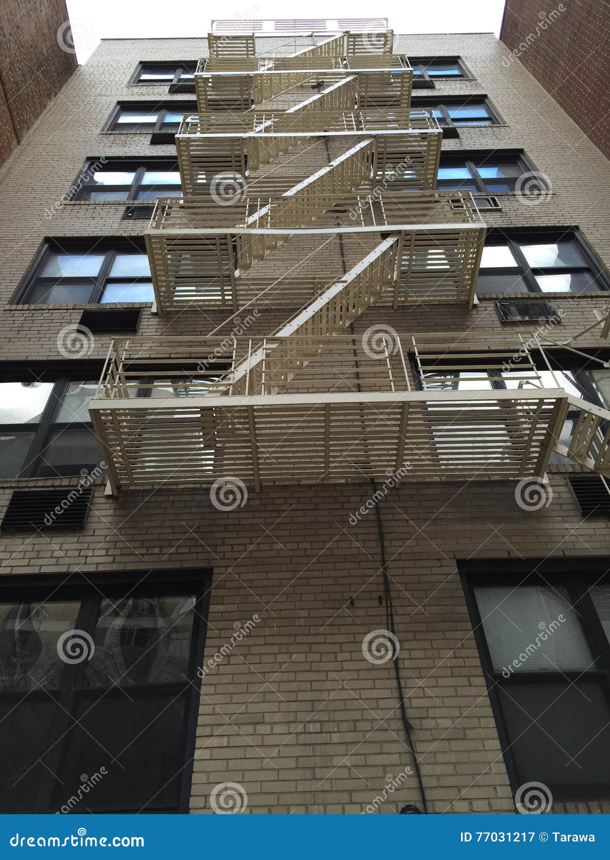 Fire escape stock image. Image of safety, wall, architecture - 77031217