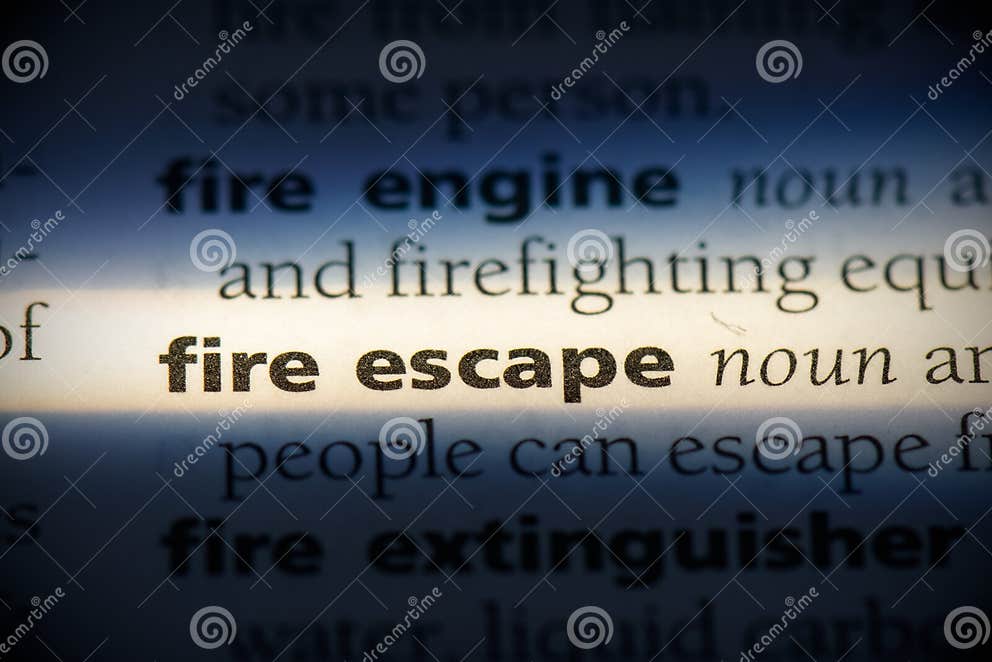 Fire escape stock image. Image of close, idea, meaning - 161577617