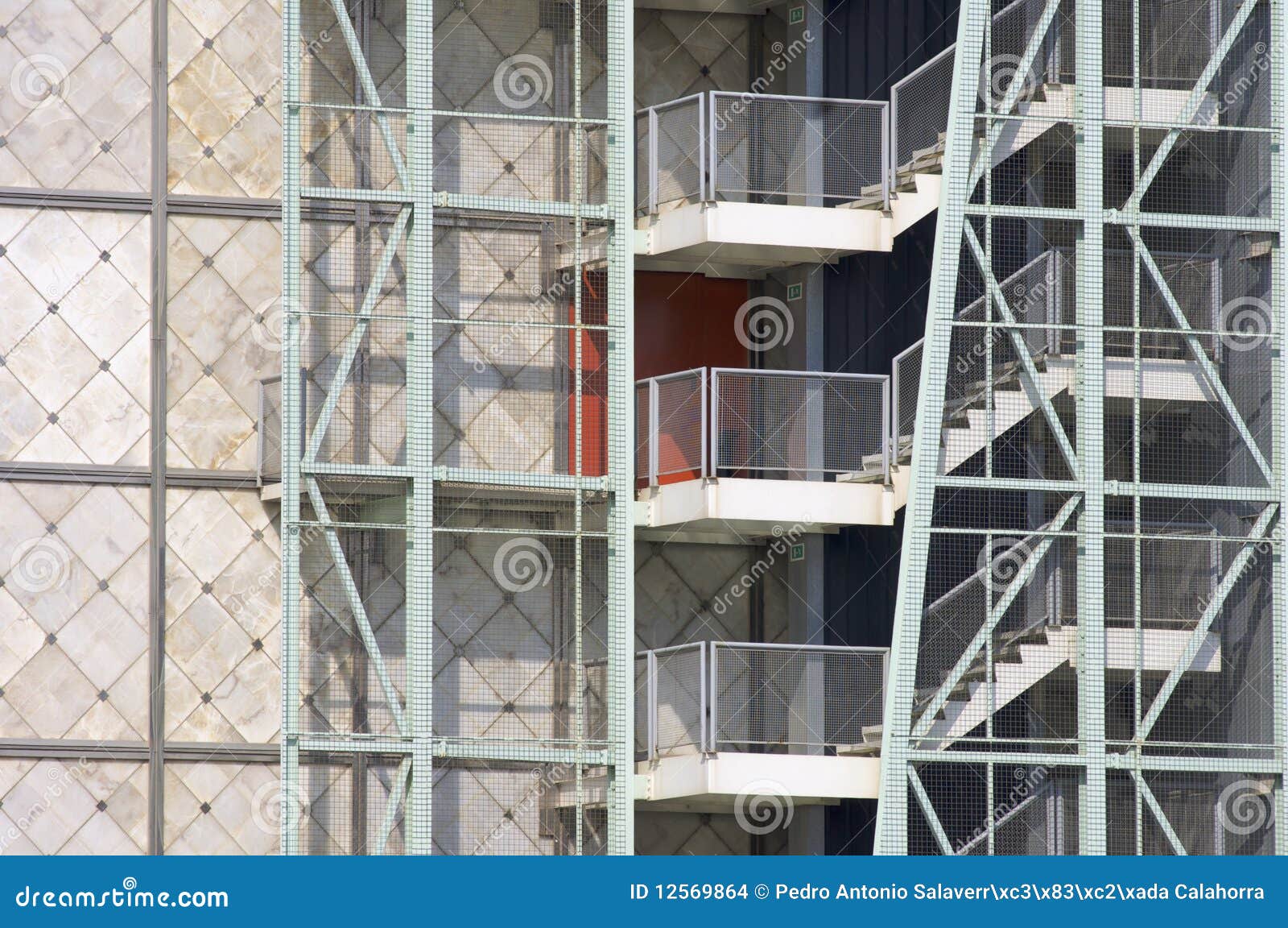 Fire escapes stock photo. Image of exit, danger, external - 12569864