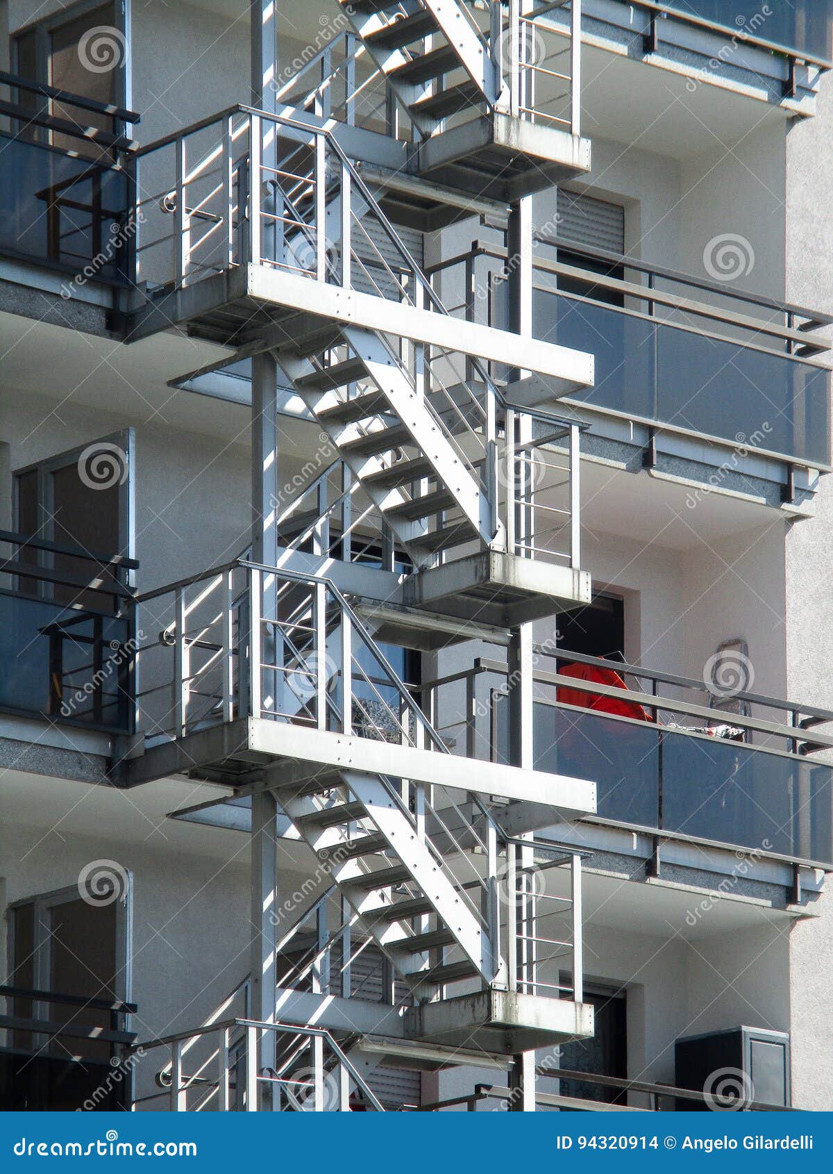 Fire escapes stock photo. Image of escapes, balcony, exterior - 94320914