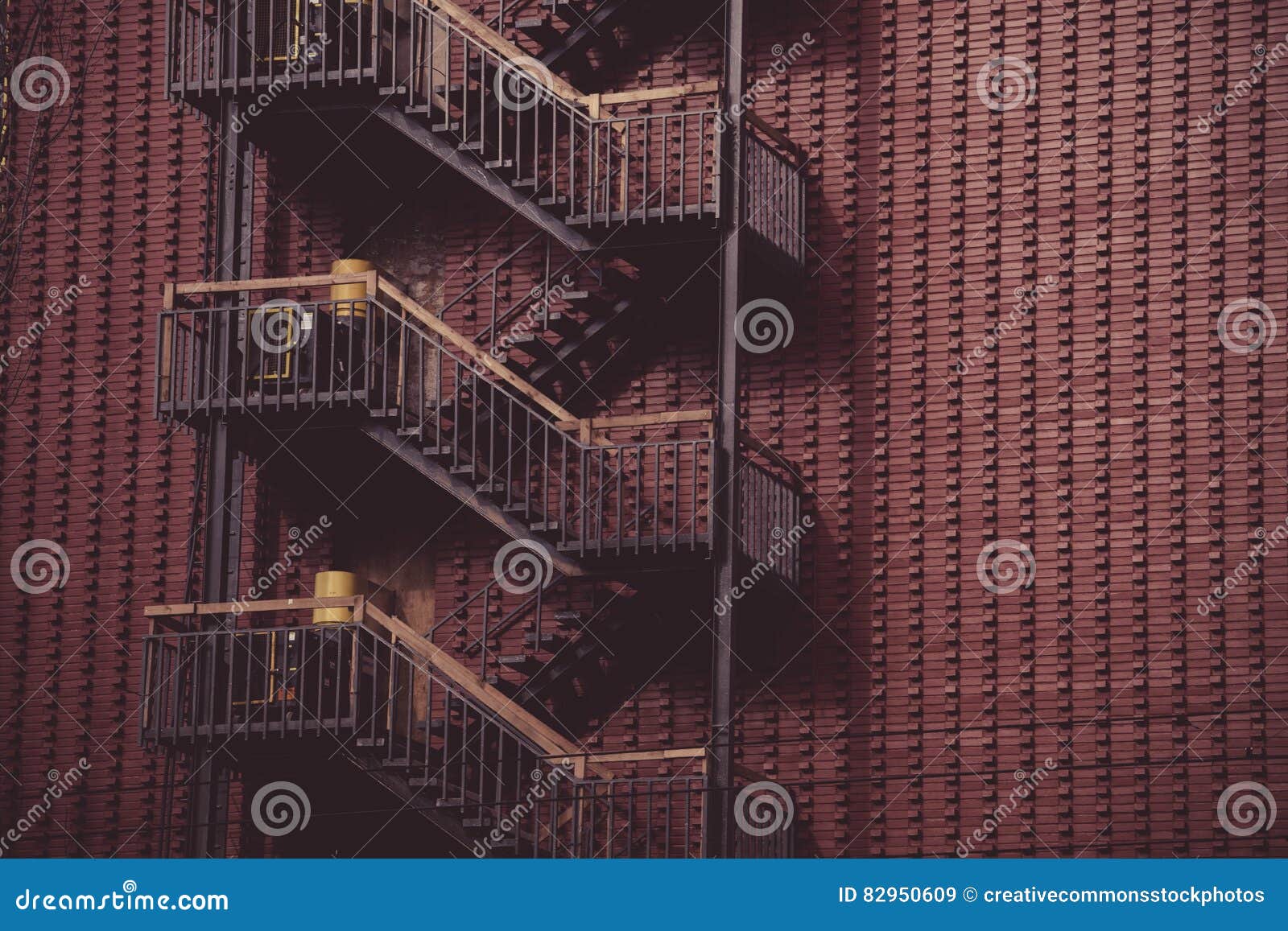 Fire Escapes Outside Building Picture. Image: 82950609