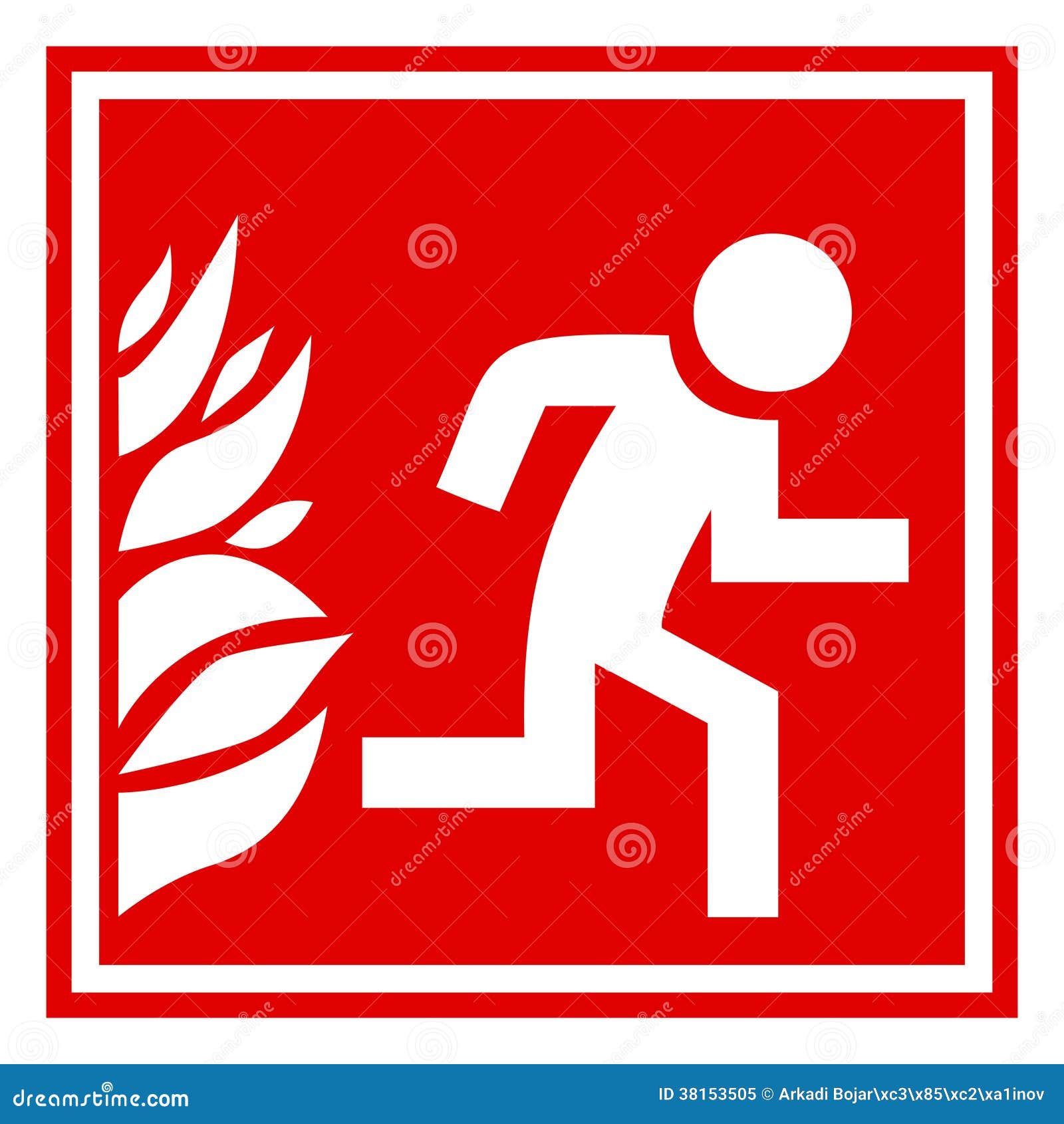 Fire Evacuation Vector Sign | CartoonDealer.com #76547121 Fire Evacuation Vector Sign | CartoonDealer.com #76547121