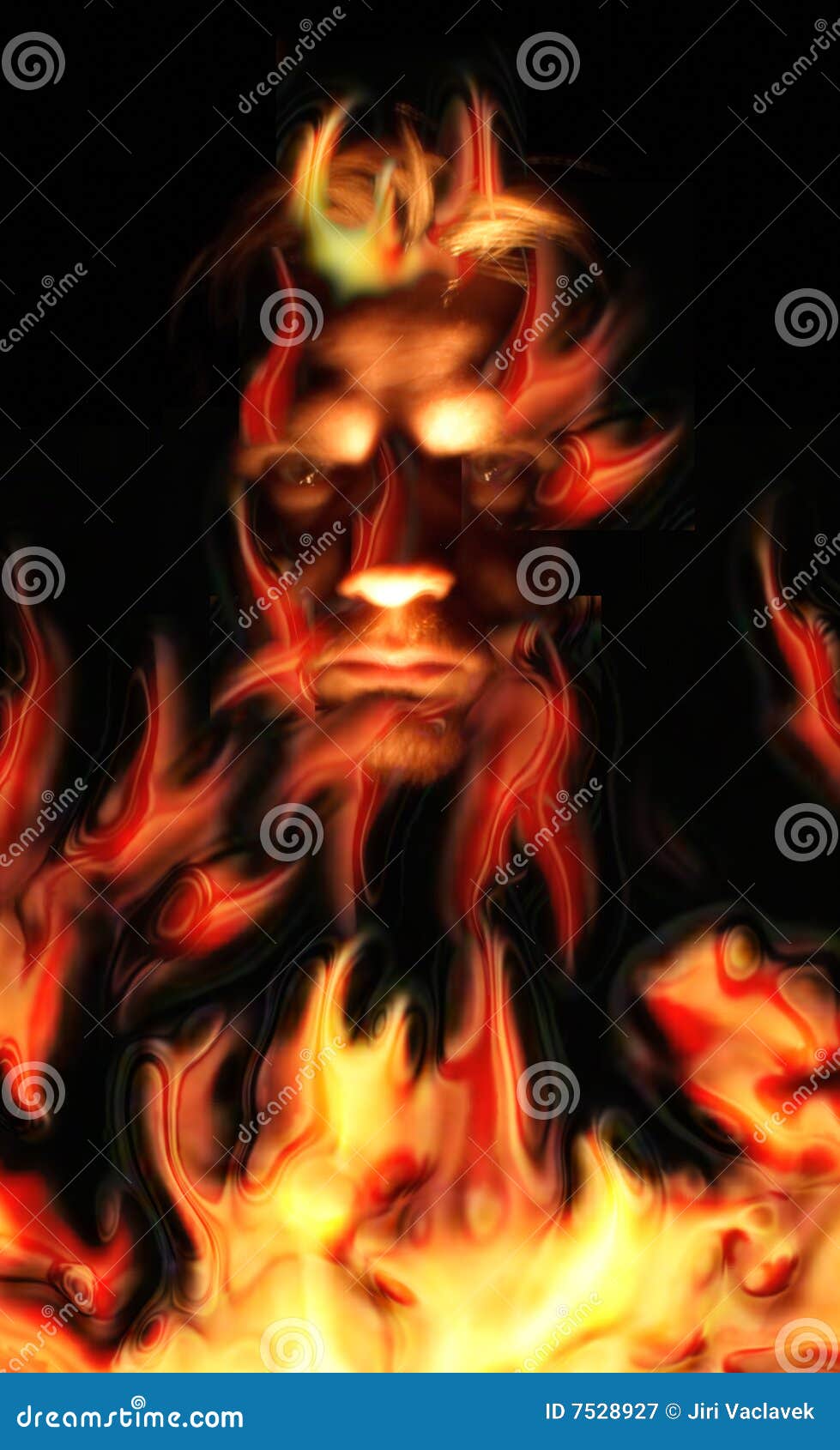 Evil Fire Background
