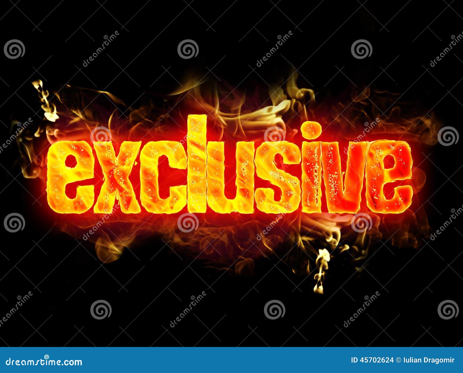 Fire Text Exclusive stock illustration. Illustration of label - 45702624