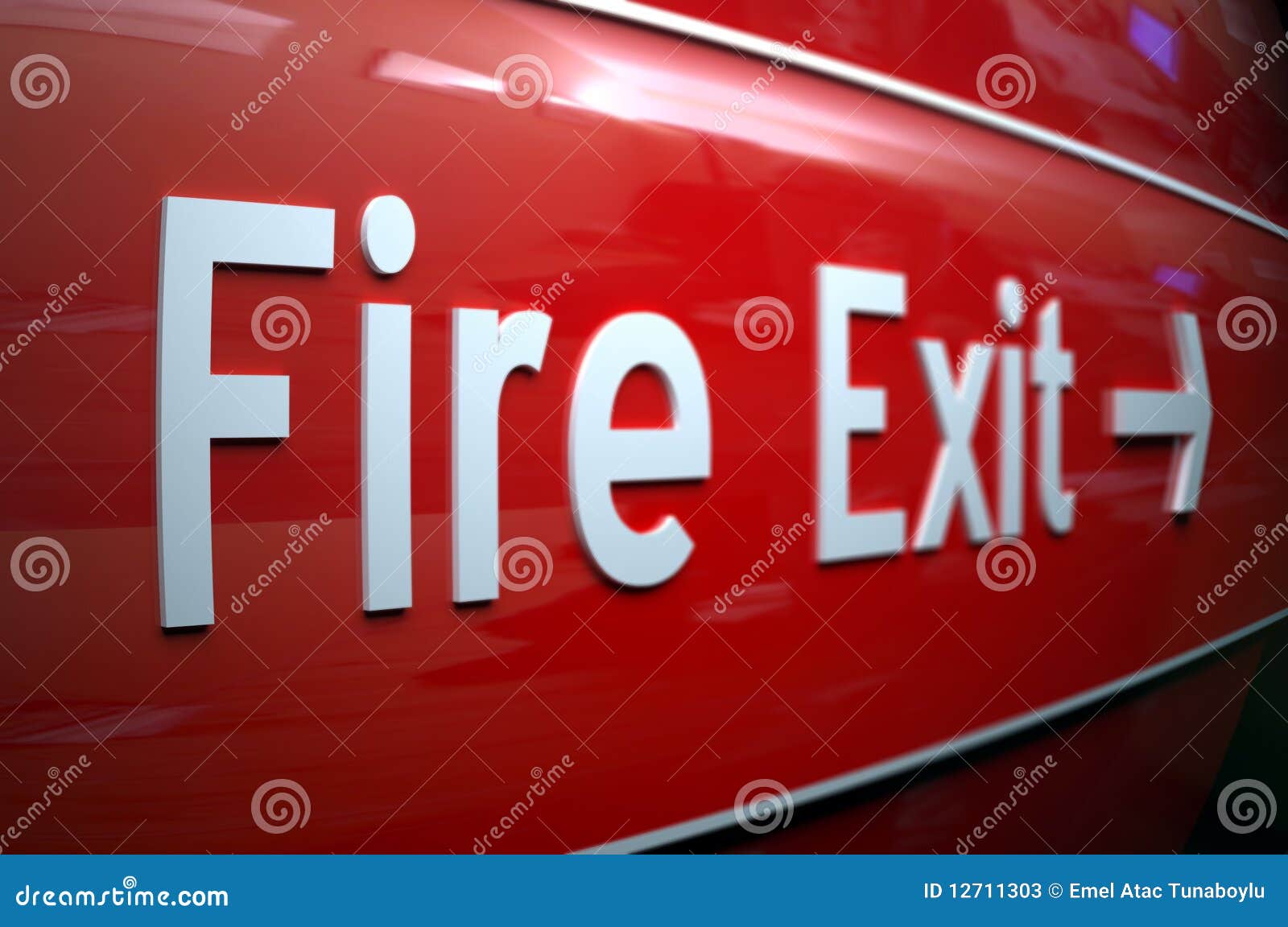 Fire exit stock image. Image of emergency, exit, architectural - 12711303