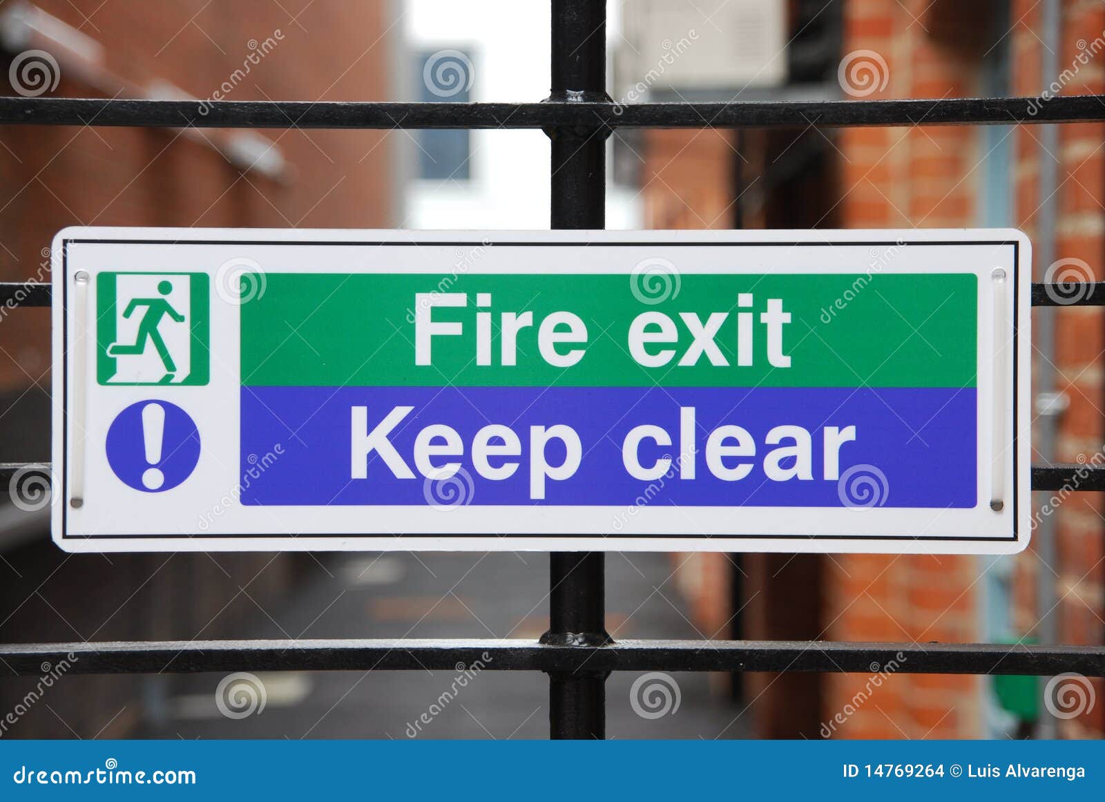 Fire exit stock photo. Image of backdoor, exit, clear - 14769264