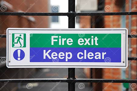 Fire exit stock photo. Image of backdoor, exit, clear - 14769264