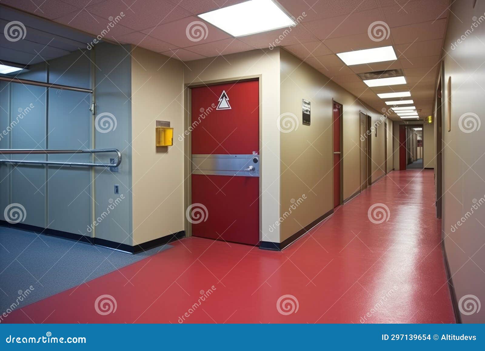 Fire Exit in a Commercial Building Stock Photo - Image of exit ...