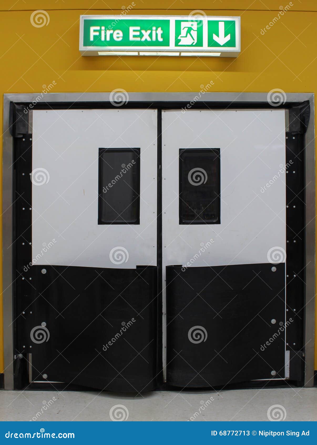 Fire exit stock image. Image of prepared, safe, emergency - 68772713