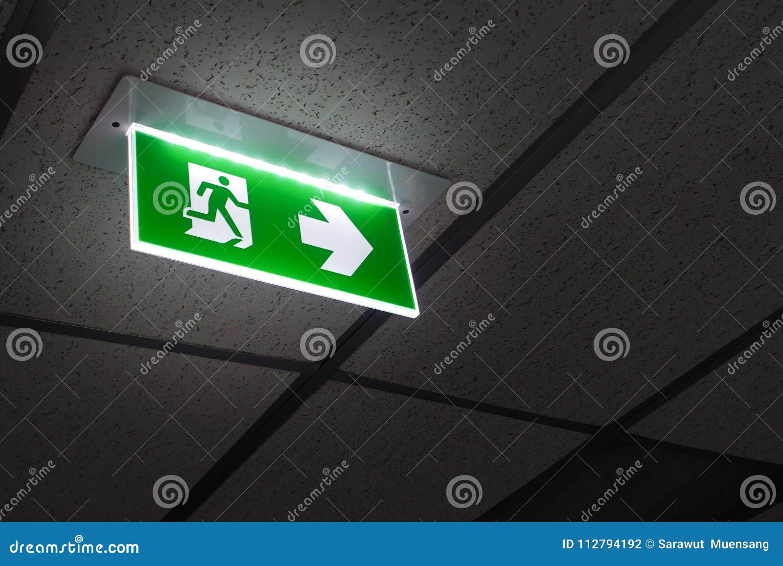 Fire exit in factory. editorial photography. Image of healthy - 112794192