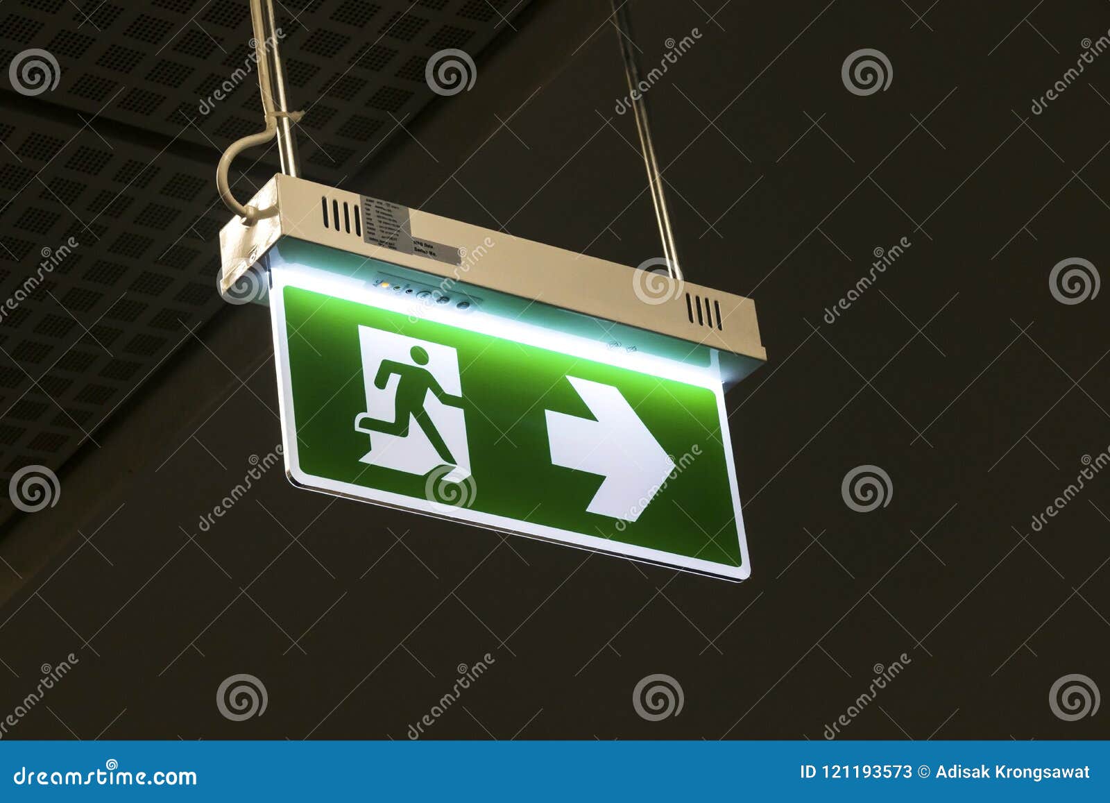 Fire exit light sign stock image. Image of figure, green - 121193573