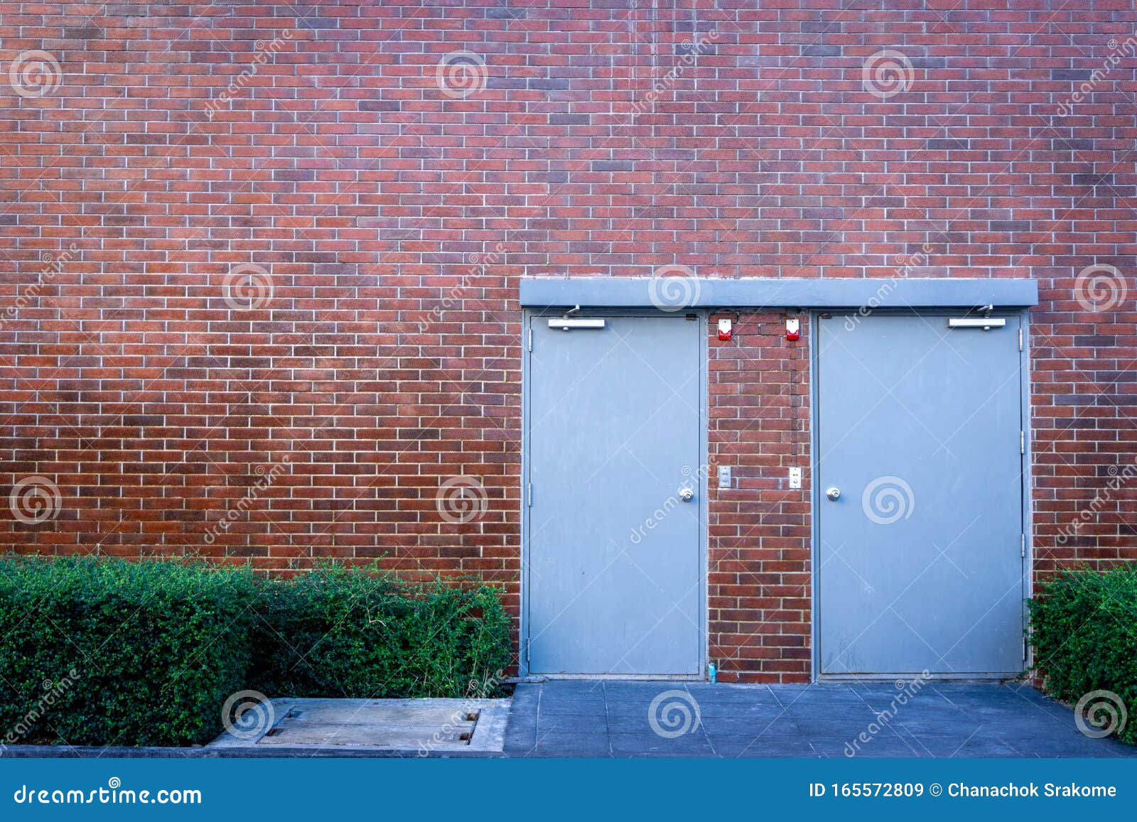 Fire exit out side stock image. Image of back, exit - 165572809