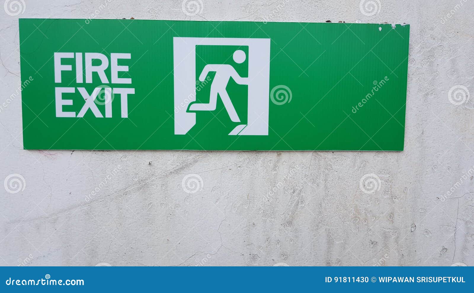 Fire exit stock photo. Image of stadium, safe, sign, caution - 91811430