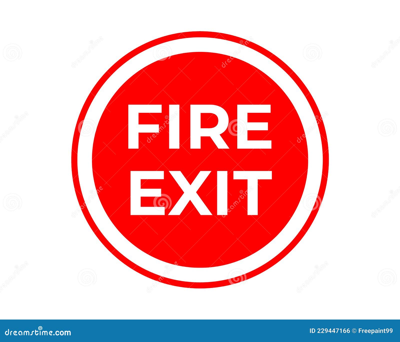 Fire Exit Sign in Vector, Easy To Use and Print Design Templates Stock ...