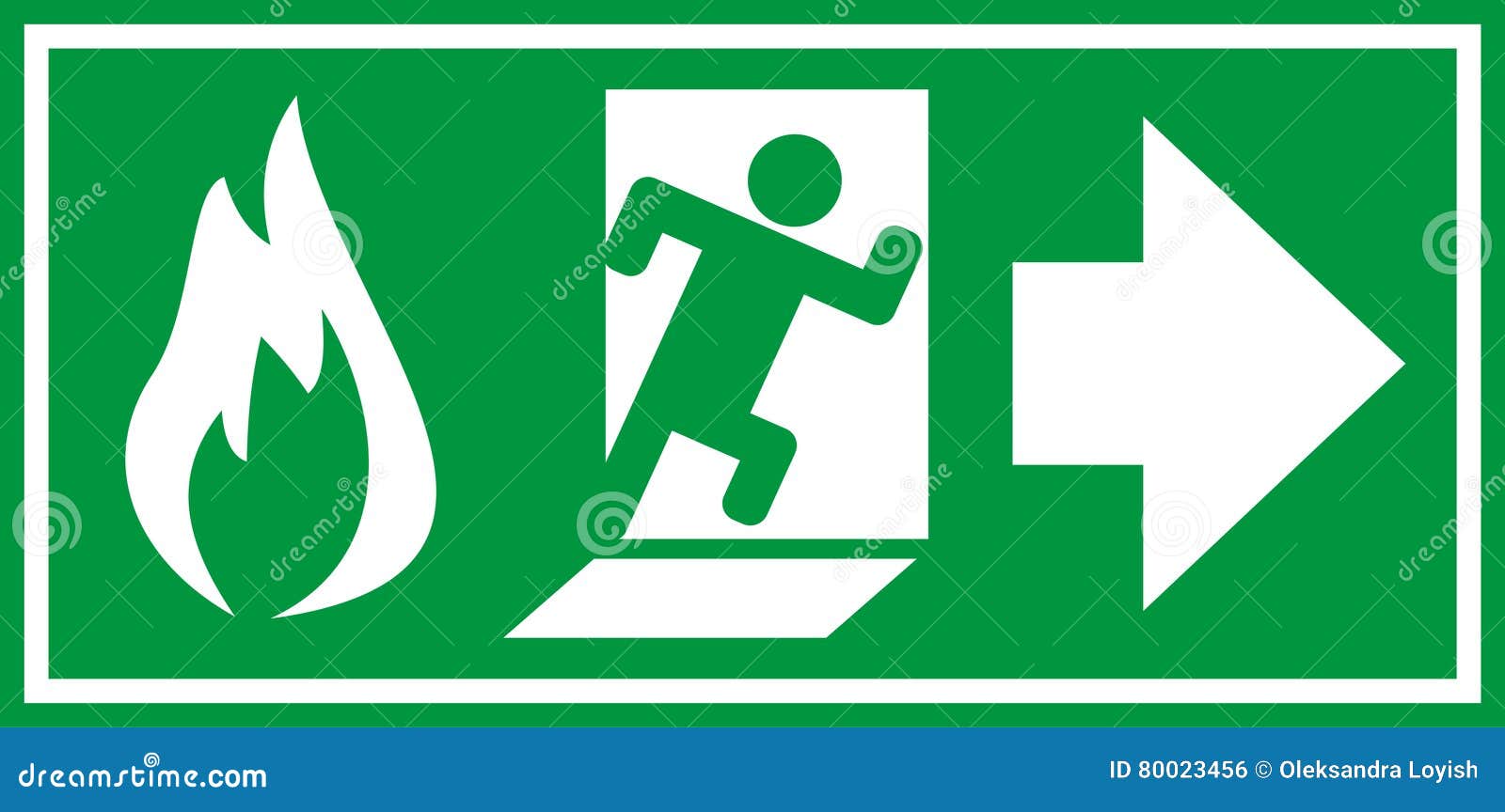 Fire exit sign. stock vector. Illustration of green, fire - 80023456 Fire exit sign. stock vector. Illustration of green, fire - 80023456