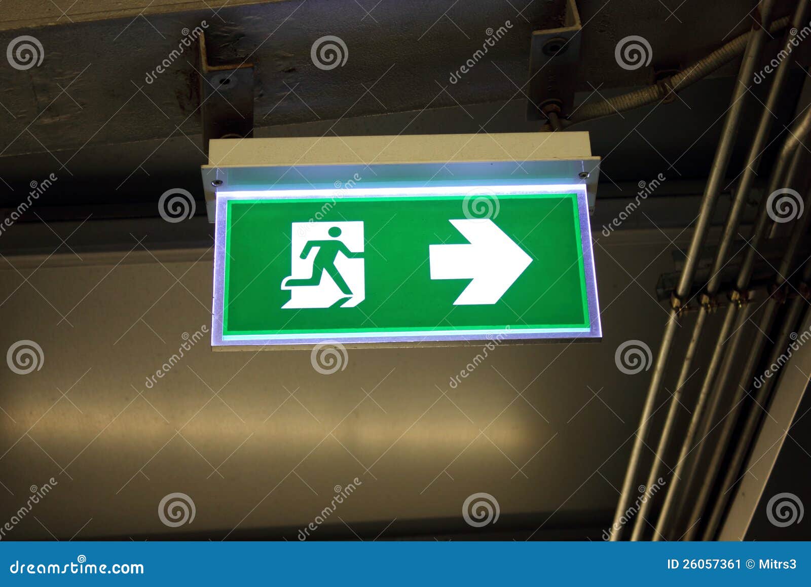 Exit Signs At Park Stock Image | CartoonDealer.com #136791847