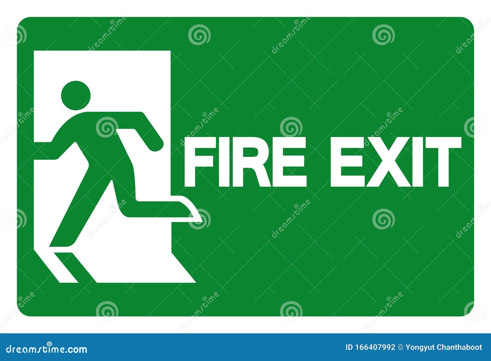 Fire Exit Symbol Sign, Vector Illustration, Isolate on White Background ...