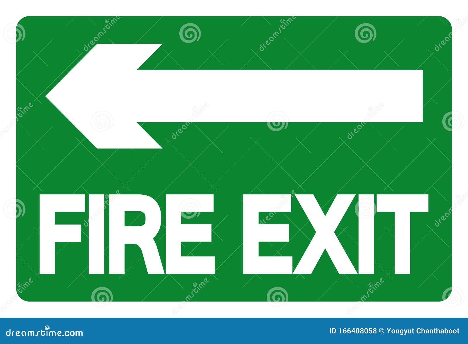 Fire Exit Symbol Sign, Vector Illustration, Isolate on White Background ...