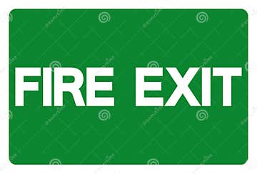 Fire Exit Symbol Sign, Vector Illustration, Isolate on White Background ...