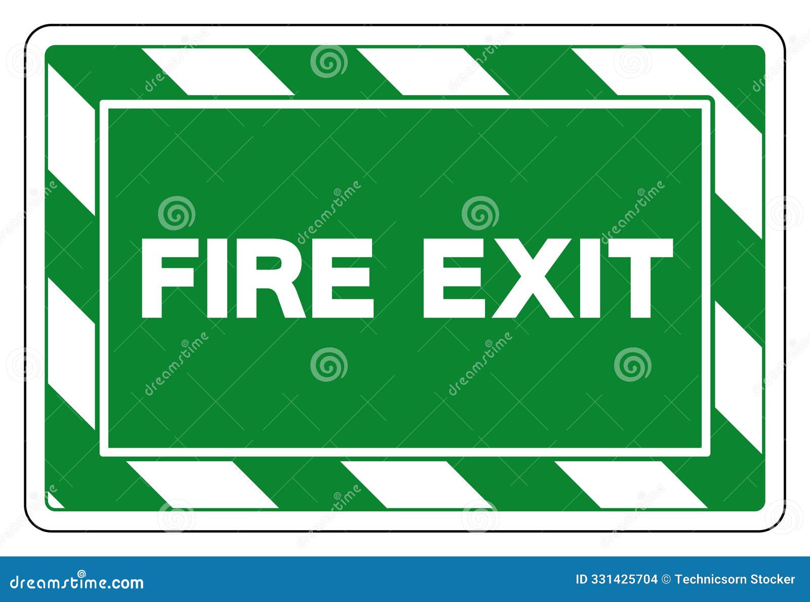 Fire Exit Symbol Sign, Vector Illustration, Isolate on White Background ...