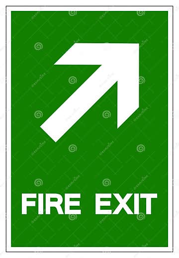 Fire Exit Symbol Sign ,Vector Illustration, Isolate on White Background ...