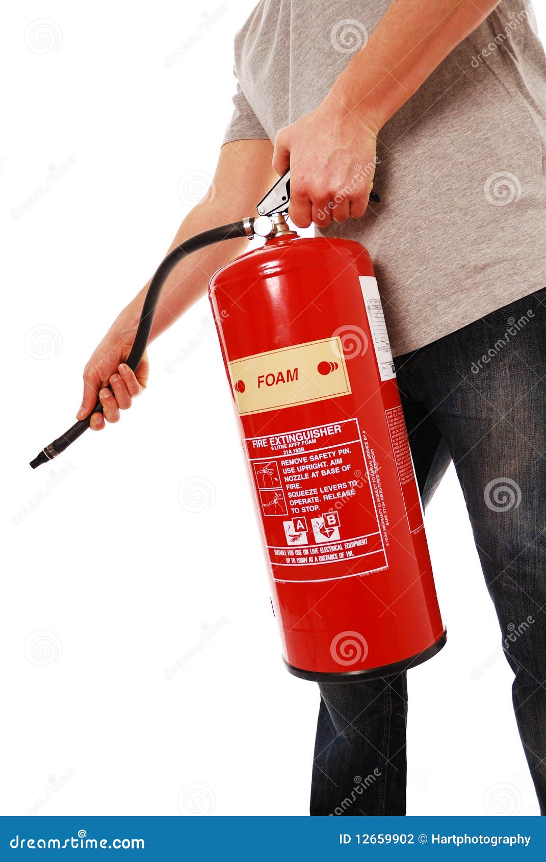 Fire extinguisher stock photo. Image of fighting, safety - 12659902