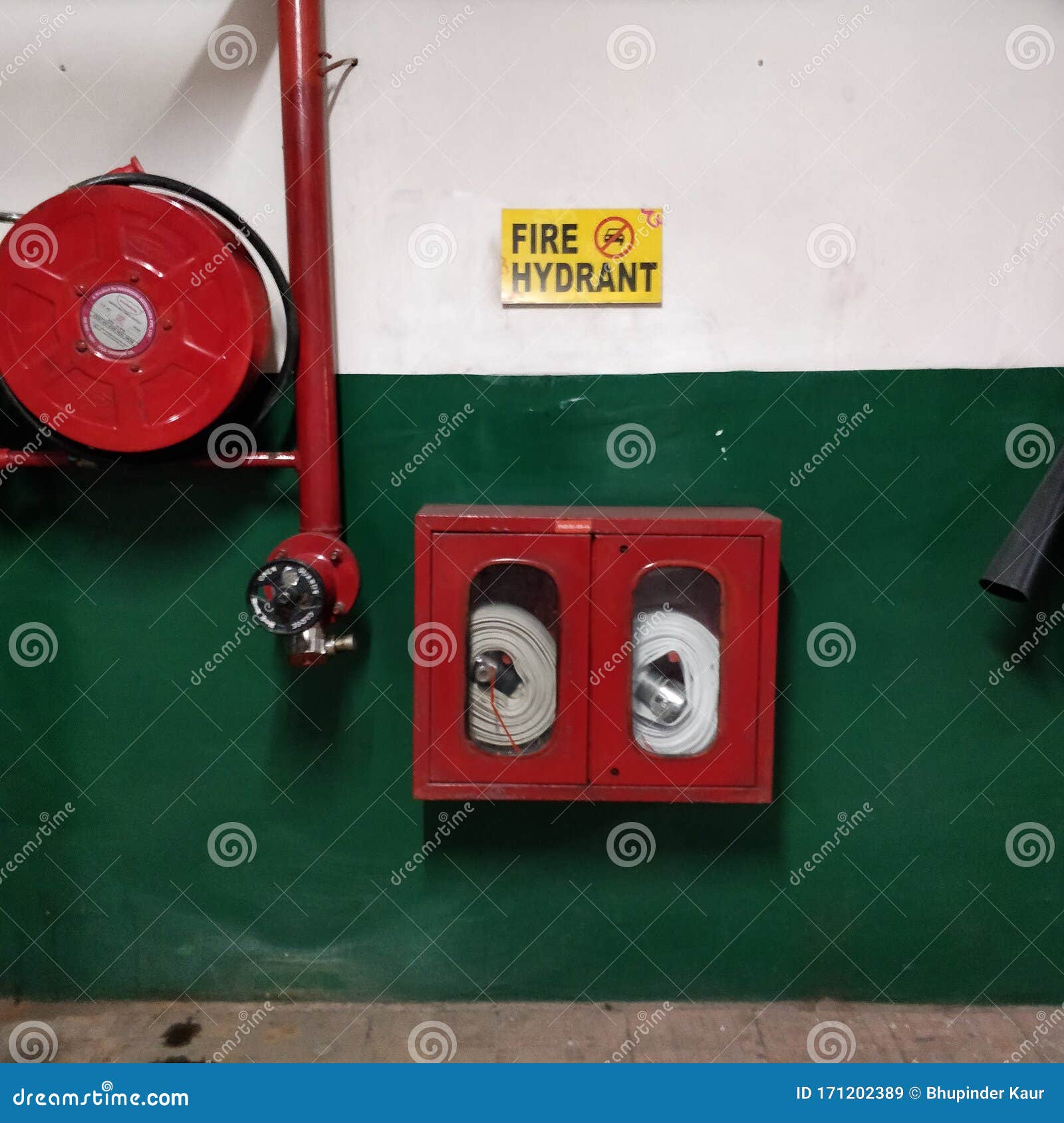 Fire Extinguisher Equipment is Installed in a Building Stock Image ...