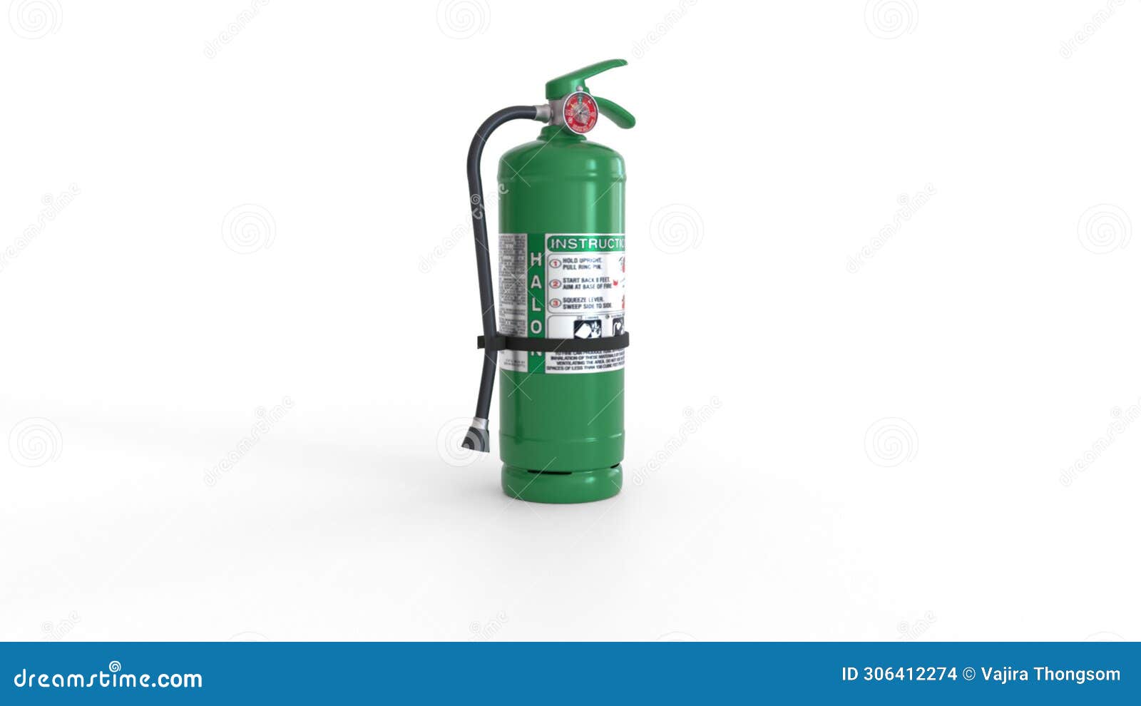 Halon Fire Extinguisher Use Infographic Diagram Cartoon Vector ...