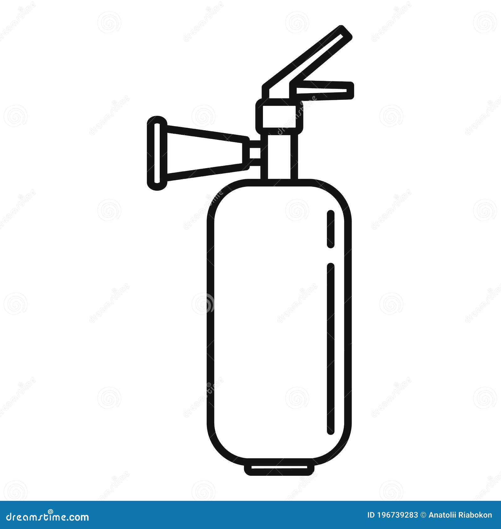 Fire Extinguisher Help Icon, Outline Style Stock Vector - Illustration ...
